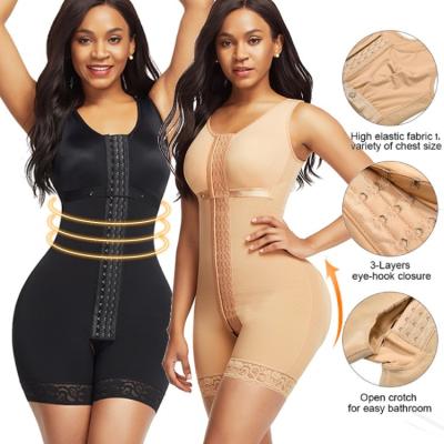 5XL Waist Size Women's Body Shapewear with Adjustable Compression Floral Lace