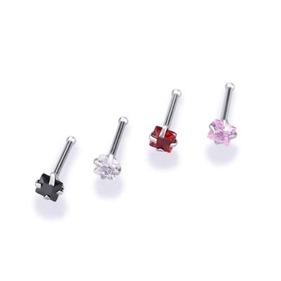 China Anillos únicos Titanium de alta calidad de encargo del labio de Labret con Zircon en venta