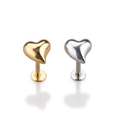 China Anillo en forma de corazón del labio del nuevo de la llegada de Corea del estilo anillo del labret con precio barato en venta