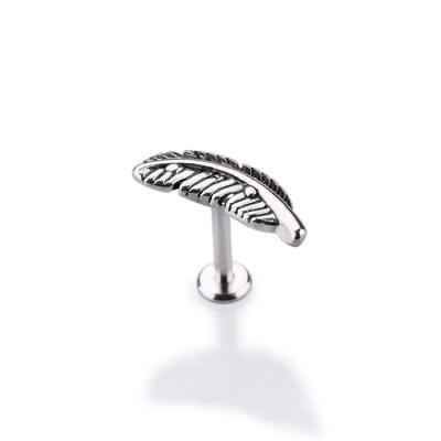 China 316L Acero inoxidable quirúrgico Piercing corporal Labret Stud Piercing Body Piercing Anillos de labios únicos en venta