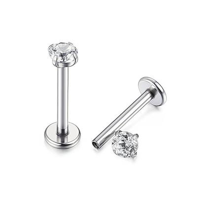 China Perno prisionero punky del anillo del labio de la barra redonda que perfora el acero inoxidable del cartílago piercing del Tragus de Labret en venta