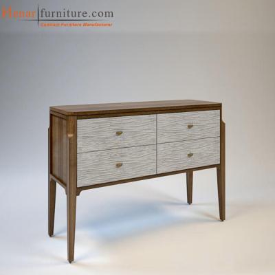 Cina Bianco/credenza del Governo di stoccaggio della Tabella del sofà console della venatura del legno con 4 porte in vendita