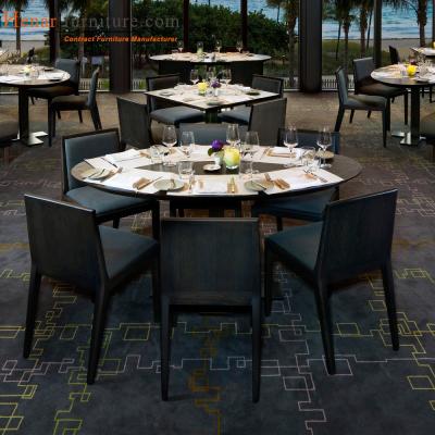Cina Sedia urbana della sala da pranzo del pastore del tessuto del ristorante di stile con le gambe di legno solido in vendita