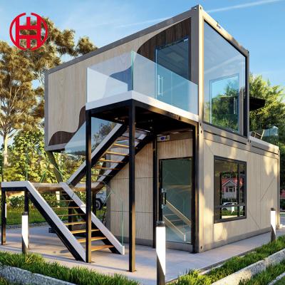 China Casa de contêineres de transporte pré-fabricada de design moderno com cores personalizadas à venda