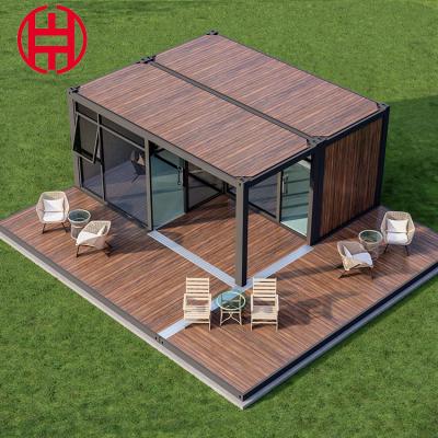 China Container Desmontável Apartamento Cabanas de madeira pré-fabricadas Casas para desenhos modernos à venda
