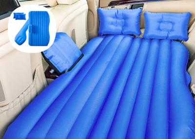 China Blue Inflatable Air Bed Pregnancy Mattress , Inflatable Car Bed For Back Seat for sale