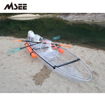 Cina Gli accessori liberano il crogiolo di vetro di chiaro del kajak policarbonato di plastica della pagaia con il motore in vendita