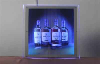 Cina Contenitore leggero dinamico luminoso A5, bordo di argento LED di pubblicità istantaneo di caduta in vendita