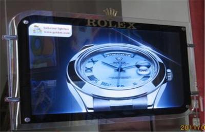 Cina Scatola leggera dinamica di cristallo del LED, banchi di mostra ultra esili all'aperto di Aacrylic in vendita