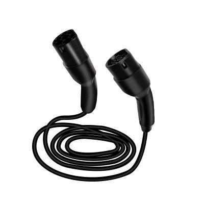 China 5m Universal Electric Vehicle Charger Cable 16A-32A Type 1 To Type 2 EV Charging Cord for sale