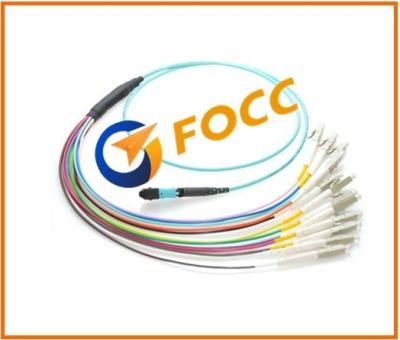 Cina OM4 ottico MPO - cavo di toppa misto del cavo a fibre ottiche di LC per il dispositivo delle Telecomunicazioni in vendita