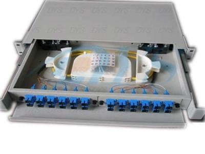 Cina Sc Odf a fibra ottica beige, 24 quadri d'interconnessione a fibra ottica del porto dell'alluminio in vendita