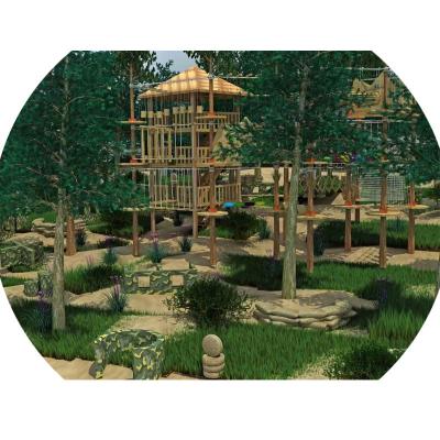 China Outdoor Amusement Park Customized Cheap Kids Slide Wooden Outdoor Stainless Steel Playground for sale