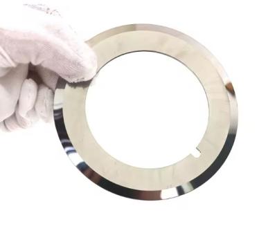 China Circular Tungsten Carbide Lithium Battery Slitter Blades with Extended Lifespan and Polished Finish Te koop
