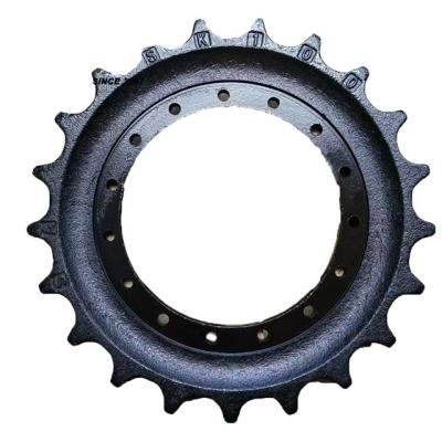 Chine SK100 Excavator Track Bottom Rollers Chain Link Segment Sprockets engrenages forgés ou coulés à vendre