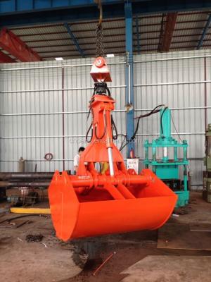 China Excavadora de excavadora de 35 toneladas, toma el cubo de la cáscara de la almeja Capacidad de 3 cbm para el rango de altura 0-1000 mm en venta