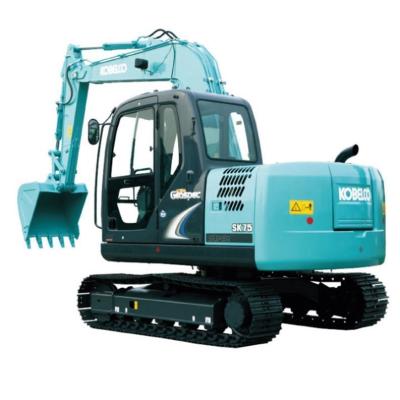 中国 6.85トンの稼働重量 鉱山機械とロードブルドーザーの用 SK75掘削機 販売のため