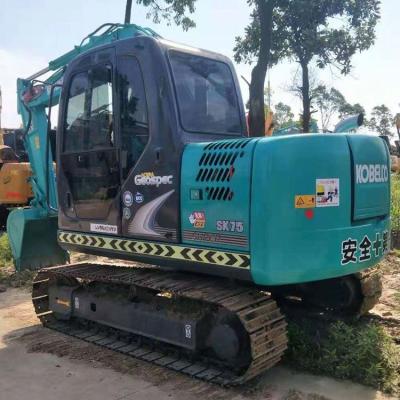 中国 6.85トンの稼働重量 鉱山機械とロードブルドーザーの用 SK75掘削機 販売のため