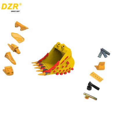 China High quality New Heavy-Duty Excavator Bucket Attachment Include Bucket Teeth, Adapters etc. for sale