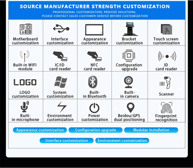 Industrial Tablet PC back view