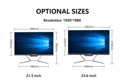 중국 23.6인치 인텔 코어 i7 SSD 올인원 PC, 윈도우 10 포함 판매용