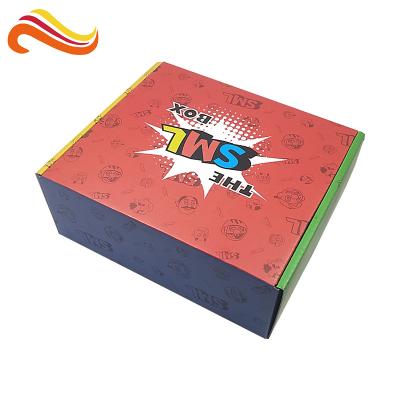 Chine Le carton écologique a ridé l'emballage de papier imprimé par logo fait sur commande de boîte à vendre
