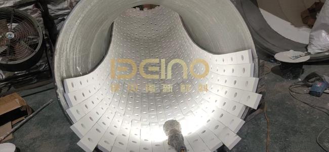 Weldable Ceramic Tiles Lined Pipe