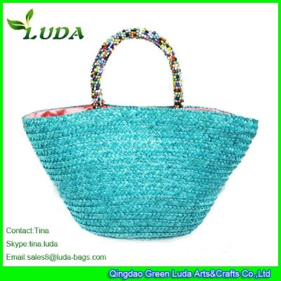 中国 LUDA Fashion Straw Bags Wheat Straw Women Bags 販売のため