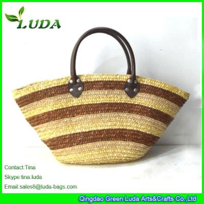 中国 LUDA 2014 New Straw Bags Wheat Straw Woven Bags 販売のため