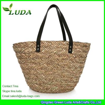 China LUDA Plain Straw Handbags Seagrass Straw Bags 2014 en venta