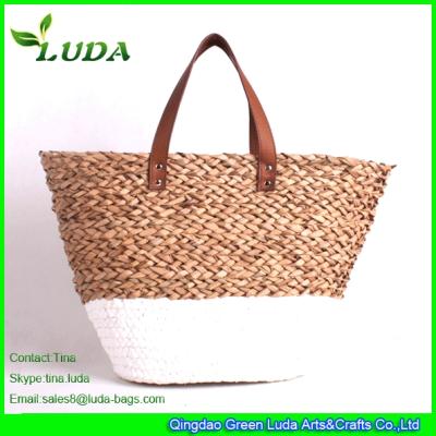 China LUDA Natural Seagrass Straw Totes Bag en venta