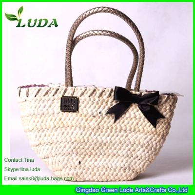 Cina LUDA Hello Kitty Straw Totes Natual Straw Beach Bags in vendita