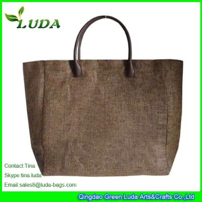 Китай LUDA Simple Shopping Bag Paper Straw Gifts Bag продается