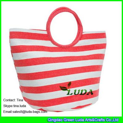 China LUDA red paper straw hobo bags fashion straw handbags for women en venta