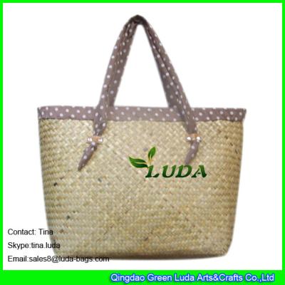 Cina LUDA natural straw personalized bags seagrass straw handbags for sale in vendita