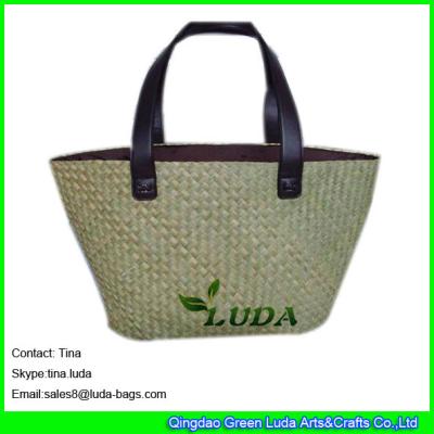 中国 LUDA summer straw bag natural seeagrass straw designer handbags on sale 販売のため