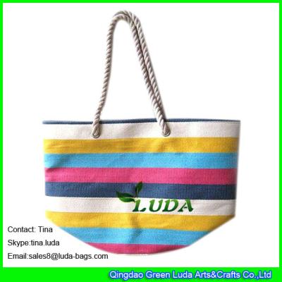 Cina LUDA colorful straw beach bags fashion summer paper straw bag in vendita