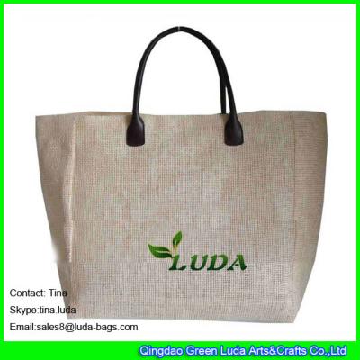 中国 LUDA cheap handbags online white promotion paper straw beach tote bag 販売のため