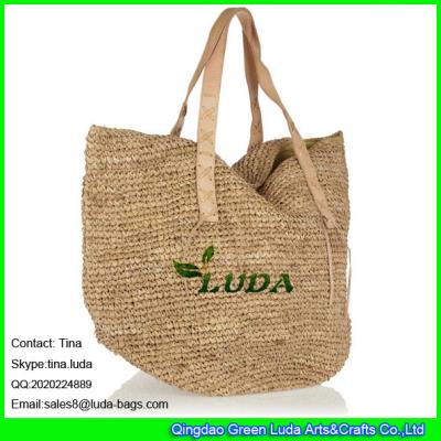 中国 LUDA2016 新しい raffia 袋の方法は pu の肩のわら浜のトート バックを修理しました 販売のため