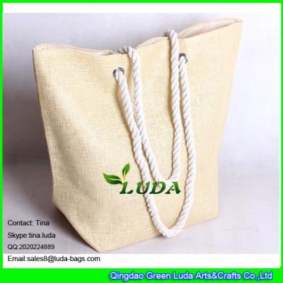 Cina LUDA comerciano la borsa all'ingrosso economica di carta naturale della paglia della borsa di totalizzatore della spiaggia di promozione in vendita