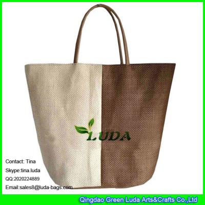 Cina Borsa decorativa della paglia della carta di modo del blocchetto di colore di LUDA per le donne in vendita
