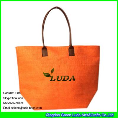 Cina Borse pieghevoli della paglia della nuova della paglia di LUDA borsa di carta della spiaggia in vendita
