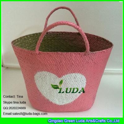 中国 LUDA の販売のハンドメイドの星の印刷物のわら ag 2016 方法わらのハンドバッグ 販売のため