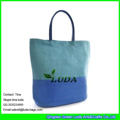 中国 LUDA 2015 の新製品のわらのマットの素晴らしい一見の生地のわらのハンドバッグ 販売のため