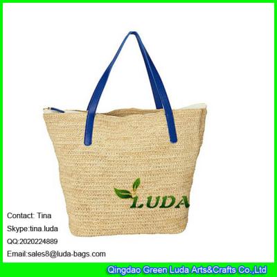 中国 LUDA 女性のための 2015 ばねの夏のペーパーわら浜袋のかぎ針編みのわらのハンドバッグ 販売のため