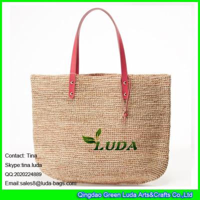 中国 LDLF-059 方法女性の夏の raffia のかぎ針編みのわら浜袋 販売のため