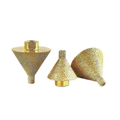 Cina Punta smussatrice diamantata brasata sottovuoto M14 M10, punte smussatrici diamantate in vendita