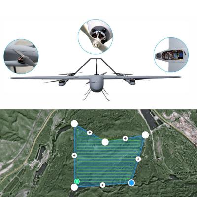 China Wing Aerial Mapping Drone Automatic fixado VTOL que planeia 5.5KG 500 milhão modelagens do pixel 3D com o olho 5 que inclina a câmera à venda