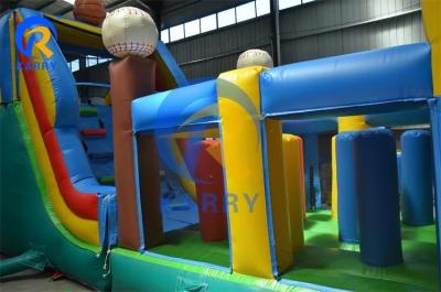 China Rock Climbing Wall Inflatable Obstacle Course for Rental 4x4x3m or Customized Occasion for sale