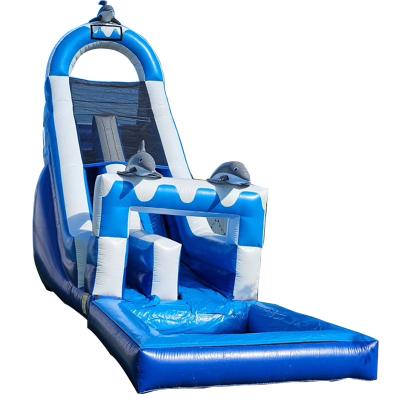 Κίνα 0.55mm PVC Tarpaulin Μεγάλη δελφίνι Θέμα φουσκωτό υδάτινο διαδρόμιο με αποσυναρμολογητή πισίνα προς πώληση